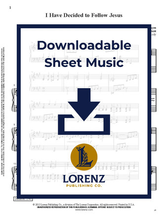 GIA Publications - I Have Decided to Follow Jesus - Piano Sheet Music ...