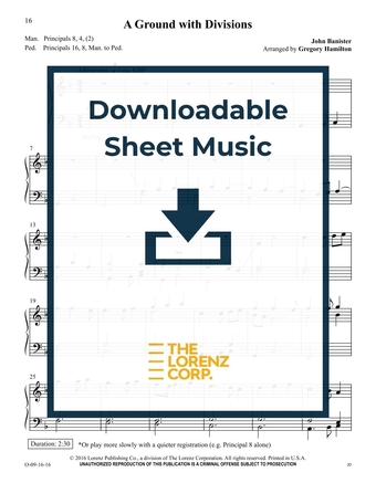 GIA Publications - A Ground with Divisions - Organ Sheet Music (Digital ...