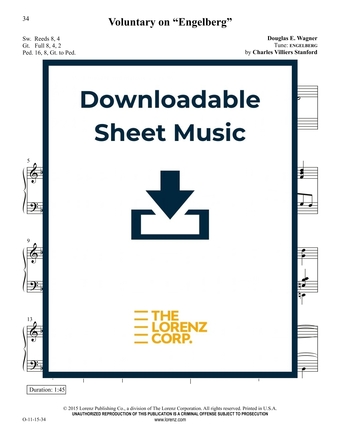 GIA Publications - Voluntary on "Engelberg" - Organ Sheet Music ...