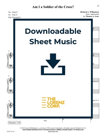 GIA Publications - Am I a Soldier of the Cross? - Organ Sheet Music ...
