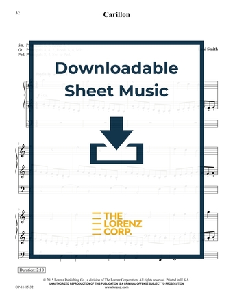 GIA Publications - Carillon - Organ Sheet Music (Digital download)