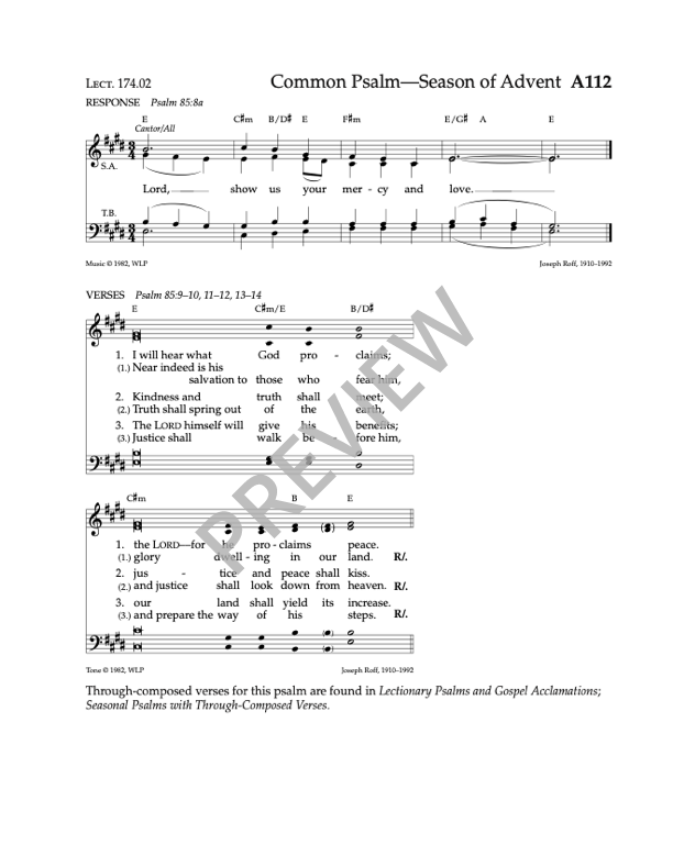 GIA Publications - Common Psalm—Season of Advent (Roff)