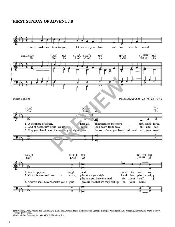 GIA Publications - Lectionary Psalms | Abbey Psalms and Canticles ...