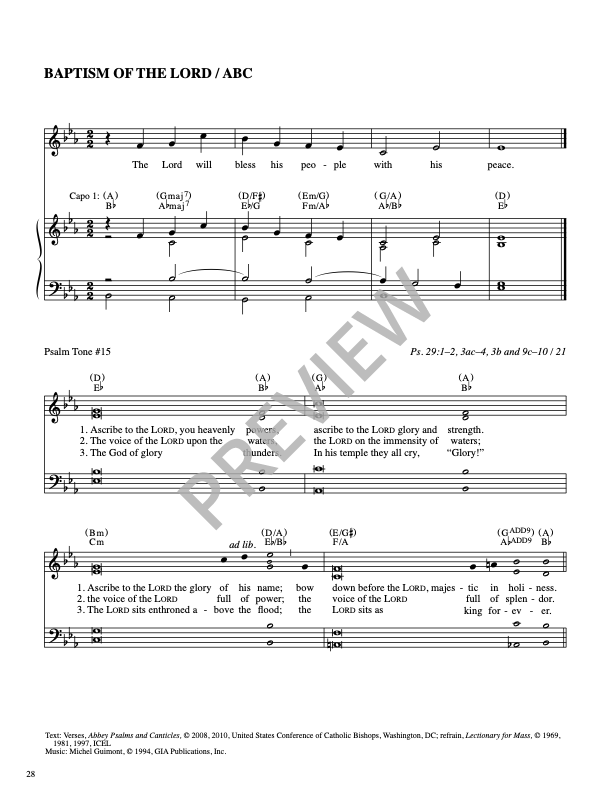 GIA Publications - Lectionary Psalms | Abbey Psalms and Canticles ...