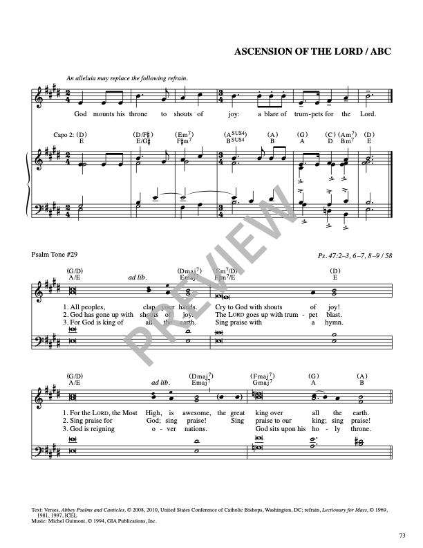 GIA Publications - Lectionary Psalms | Abbey Psalms and Canticles ...