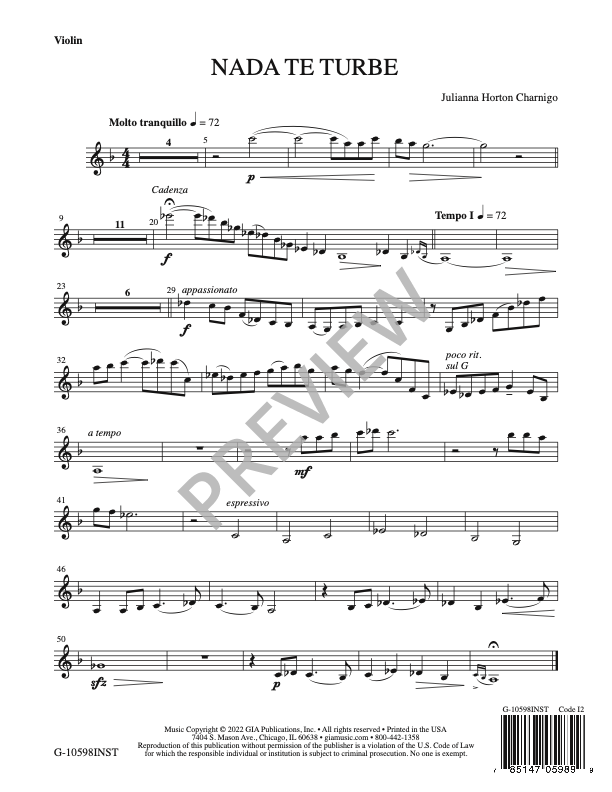 GIA Publications - Nada Te Turbe