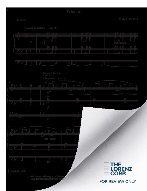GIA Publications - Gloria - Organ Sheet Music (Digital download)