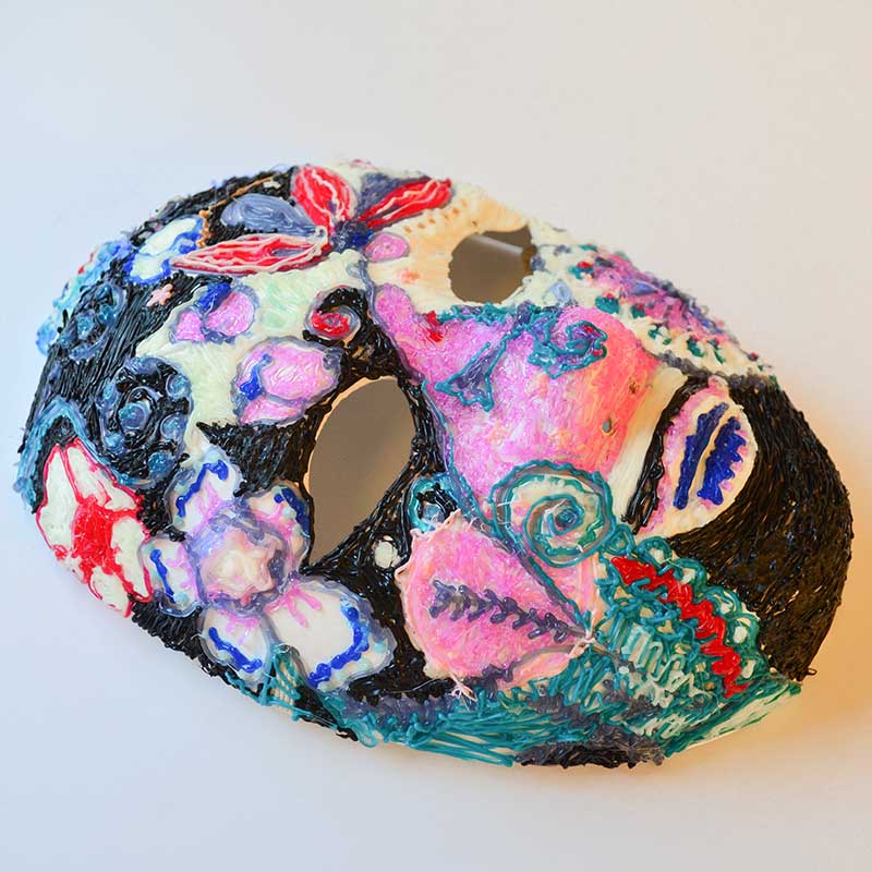 Masquerade Mask 3D Pen Stencil - 3Doodler