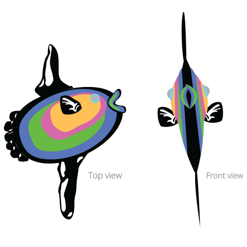 Sunfish 3D Pen Stencil - 3Doodler