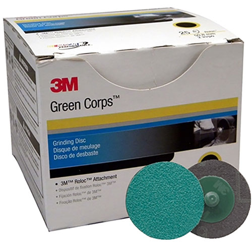 3M™ Green Corps Roloc 3 Disc Grade P36 01407 | Auto Body Sandpaper
