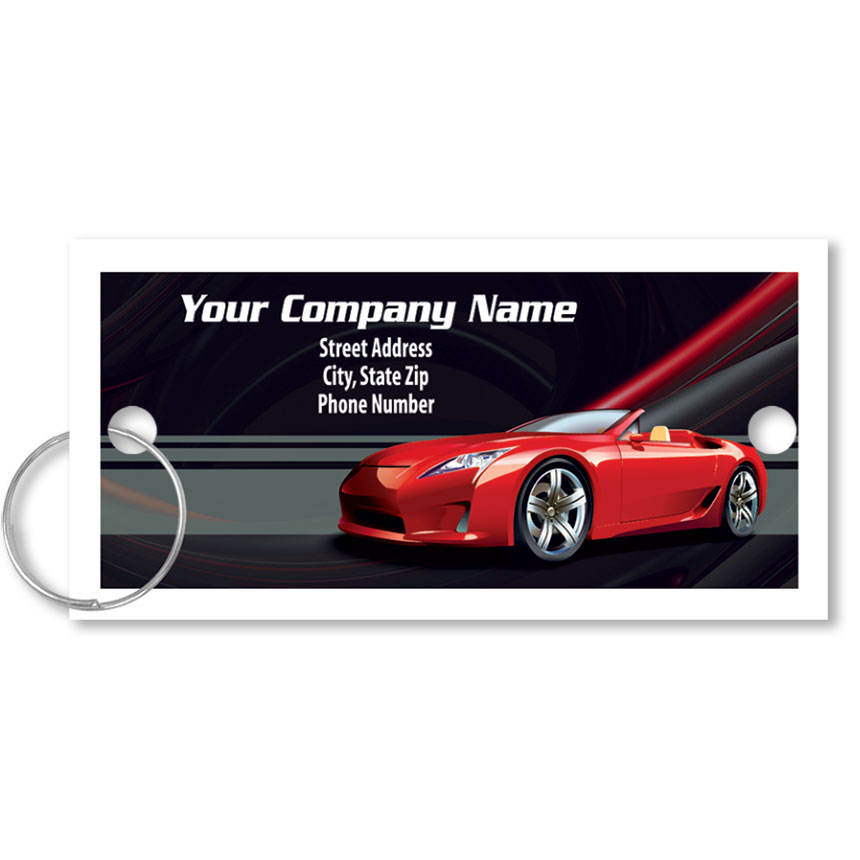 Full-Color Custom Key Tags - Gleaming Ride