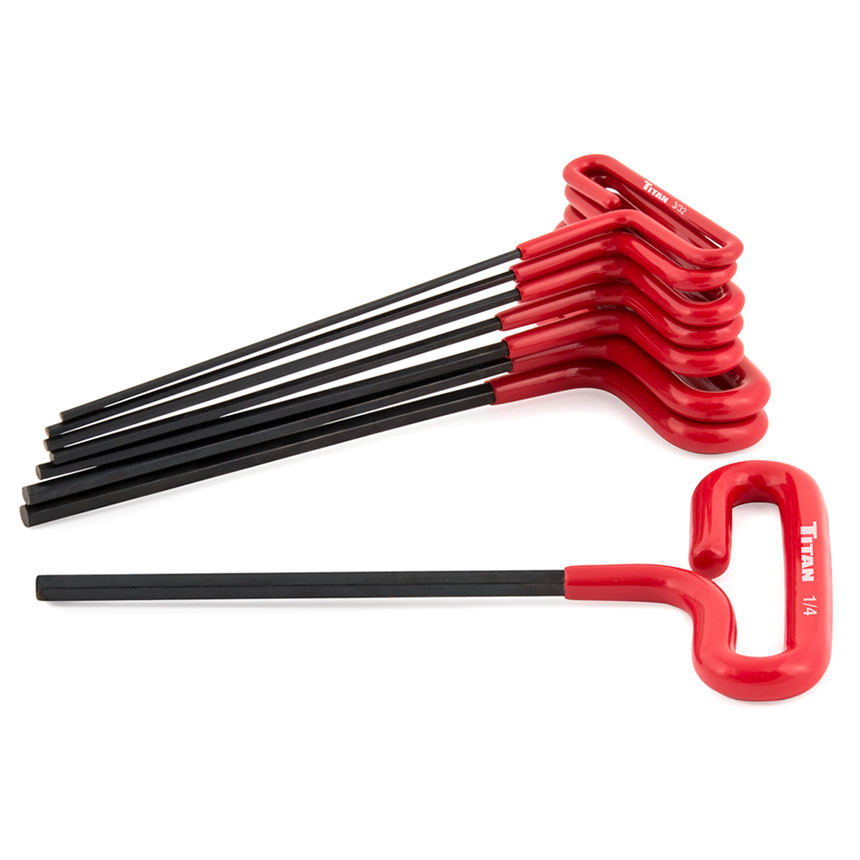 8 pc. SAE T-Handle Hex Key Set, : I/D/E/A The Automotive Specialist by ...