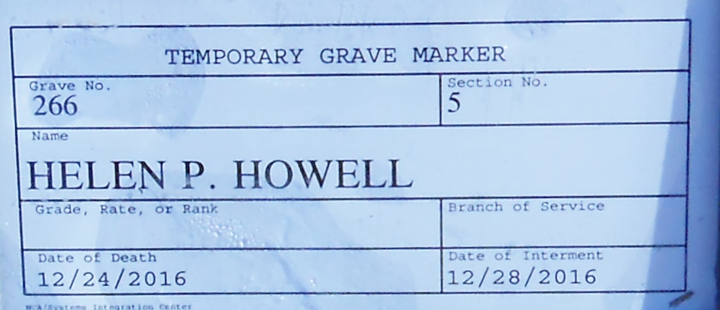 Helen Pauline Combs Howell – Kershaw County, South Carolina History