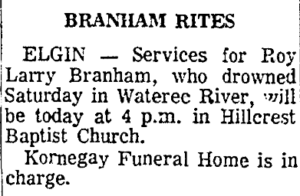 Roy Larry Branham – Kershaw County, South Carolina History