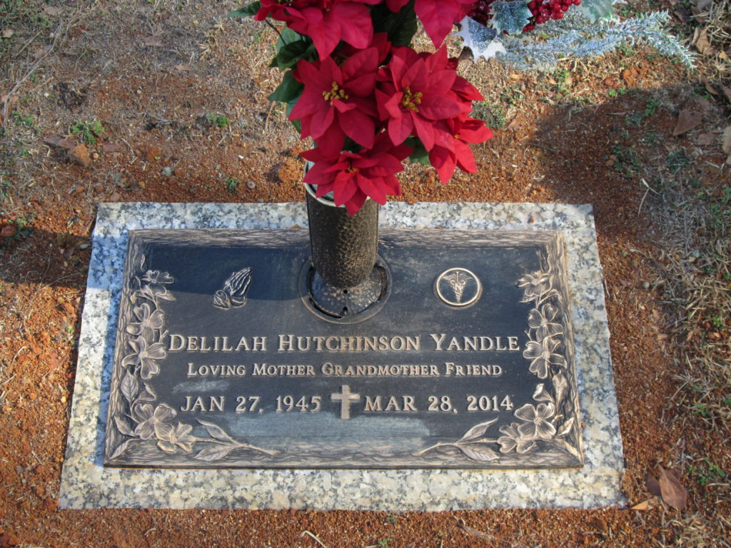 Delilah Hutchinson Yandle – Kershaw County, South Carolina History