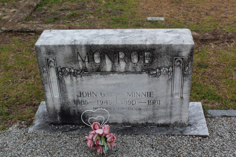 Minnie Glenn Motley Monroe – Kershaw County, South Carolina History