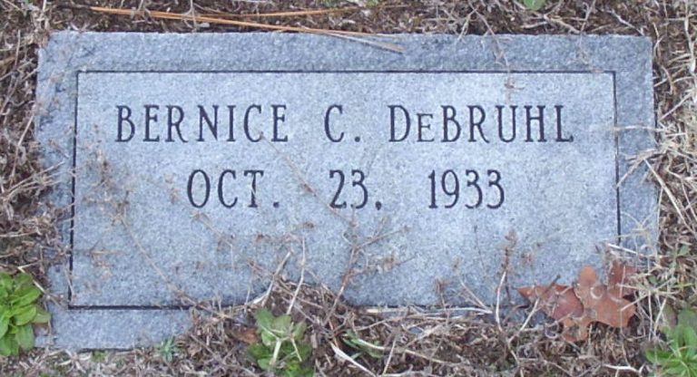 Bernice Currie Debruhl – Kershaw County, South Carolina History