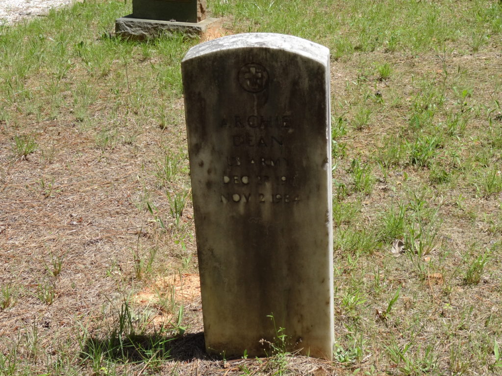 Archie G Dean – Kershaw County, South Carolina History
