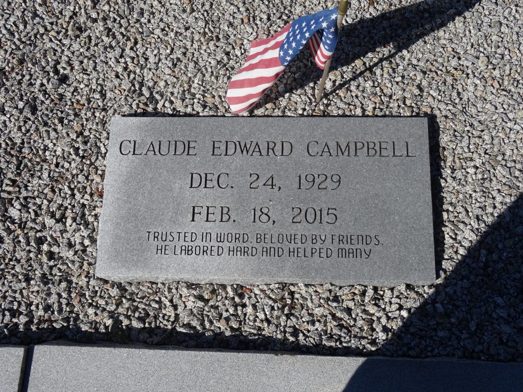 Claude Edward Campbell – Kershaw County, South Carolina History