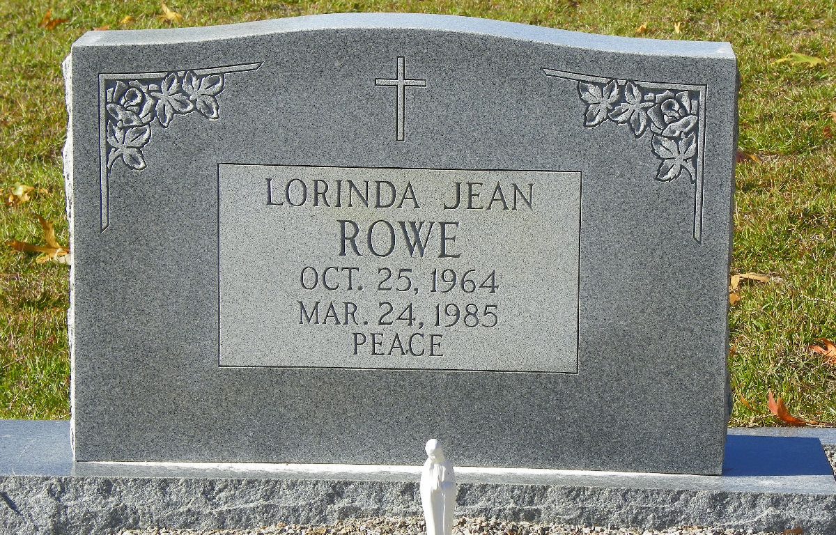 Lorinda Jean Rowe – Kershaw County, South Carolina History