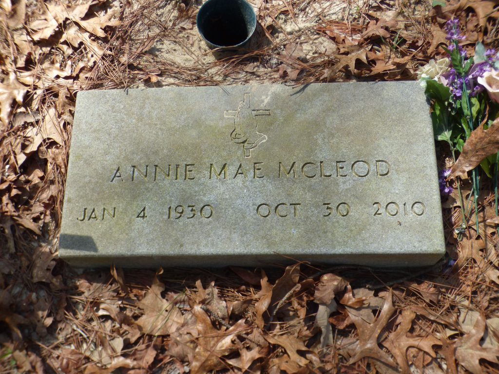 Annie Mae Taylor McLeod – Kershaw County, South Carolina History