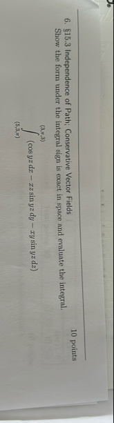 [Answered] 1 5 . 3 Independence of Path; Conservative Vector Fields 1 ...