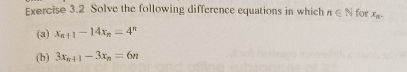 [Answered] Exercise 3 . 2 Solve the following difference equations in ...