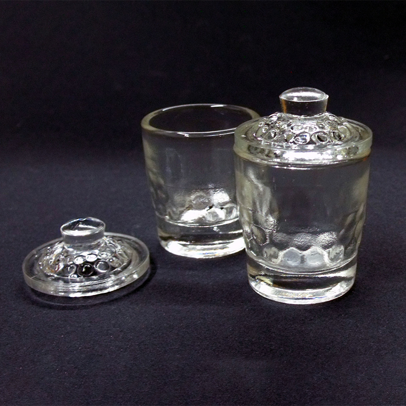 Dappen Dish with Glass Lid, Inkwells & Dappen Dishes: John Neal Bookseller