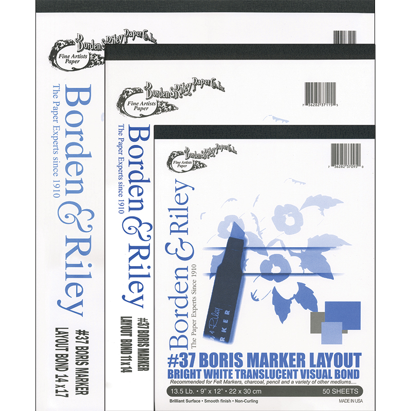 Boris Layout Pad 50 Sheets, Blank: John Neal Bookseller