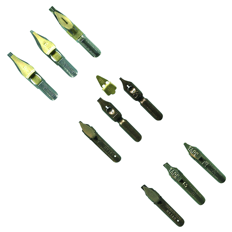 Broad Edge Nib Sampler, Broadedge Nibs: John Neal Bookseller