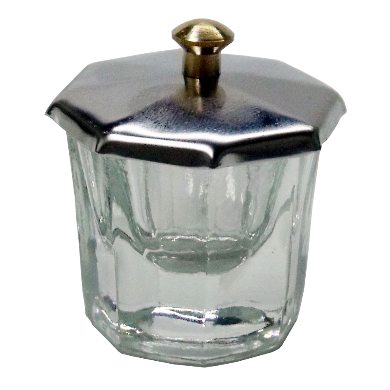 Dappen Dish with Metal Lid, Inkwells & Dappen Dishes: John Neal Bookseller