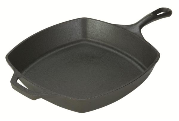 Lodge Logic Cast Iron Square Skillet, Cast Iron - Lehman's