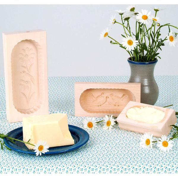 Set of 3 Carved Rectangular Butter Molds from Germany, Making Butter ...