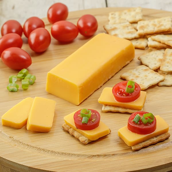 Shelf-Stable Cheddar Cheese Food, Five 4-oz Pack | Lehman's
