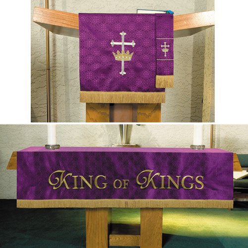 Maltese Jacquard Paraments - Purple - Set of 3