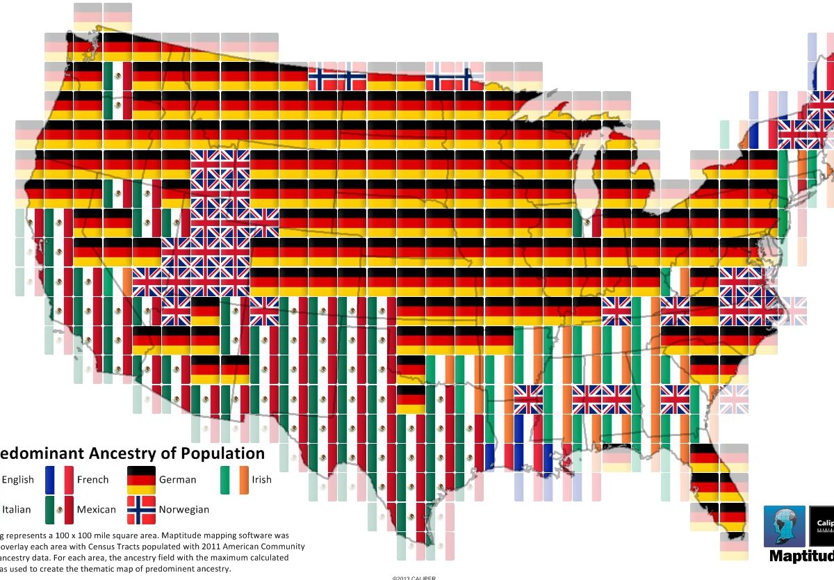 American people's ancestry mapped