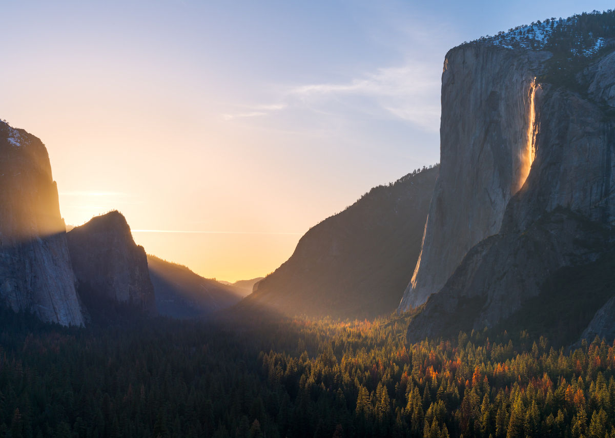 Yosemite’s “firefall” can be viewed through February 24, 2019
