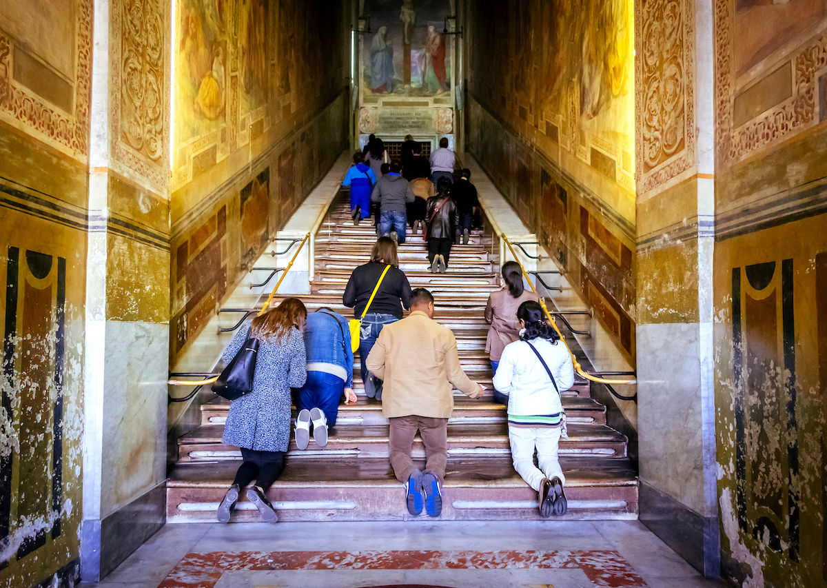 Rome’s Holy Stairs bared for pilgrims