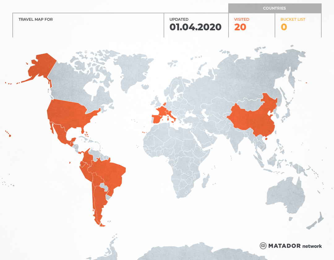 Enrique’s Travel Map – Matador Network
