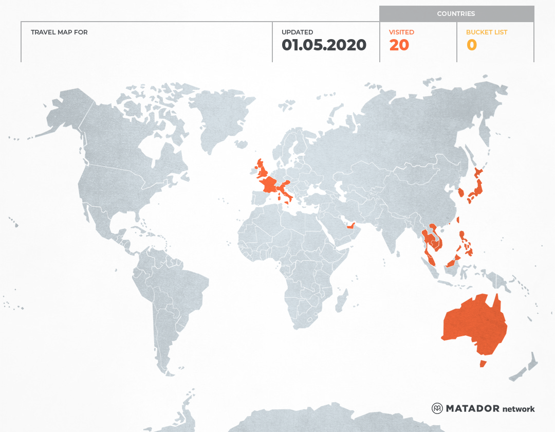 Choice Chen’s Travel Map – Matador Network