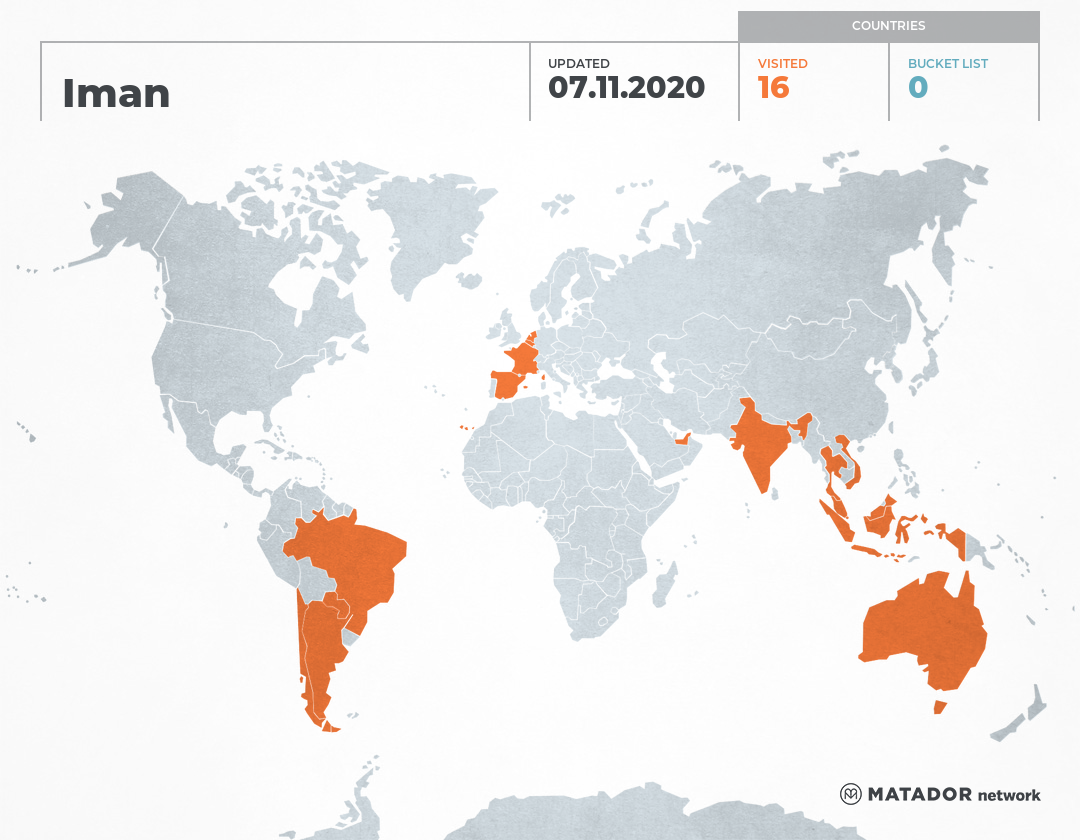Iman’s Travel Map – Matador Network