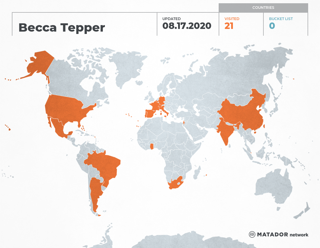 Becca Tepper’s Travel Map – Matador Network