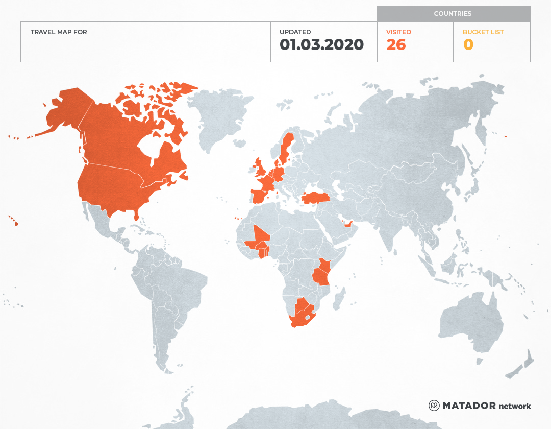 Melanie’s Travel Map – Matador Network
