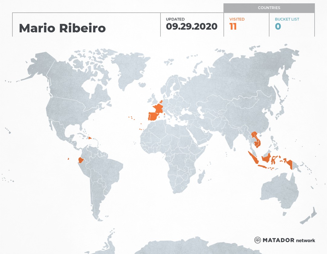 Mario Ribeiro’s Travel Map – Matador Network