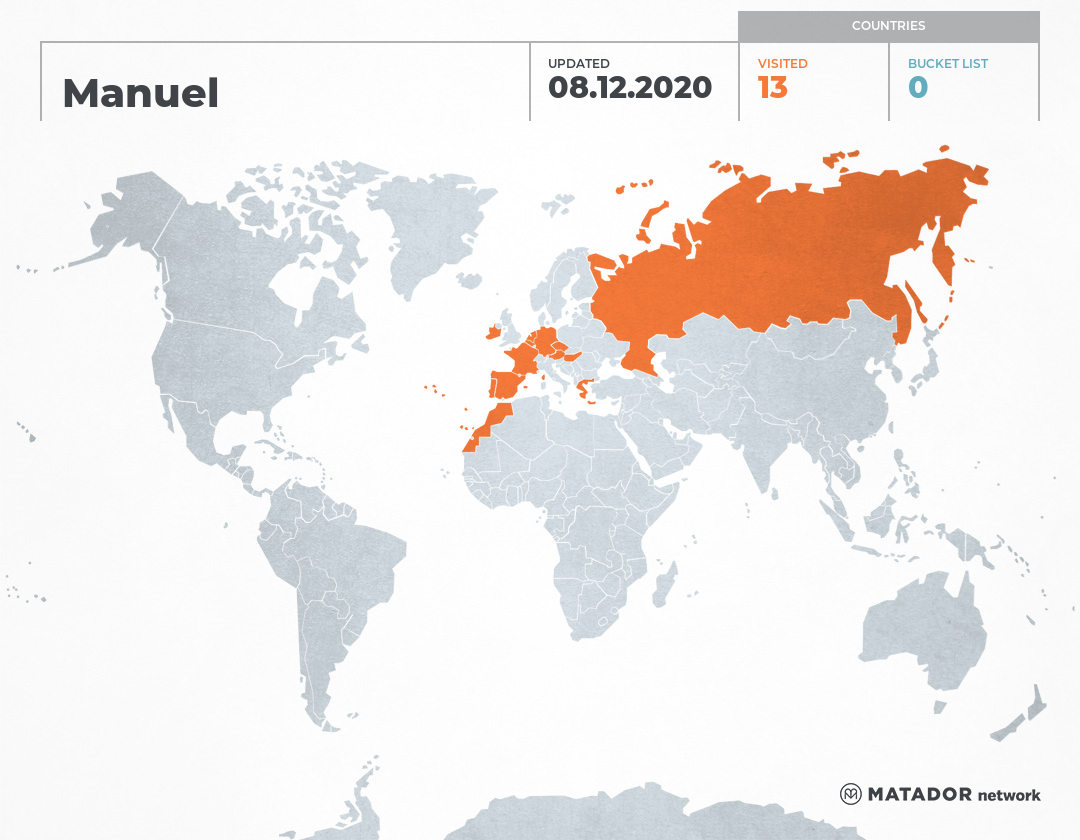 Manuel’s Travel Map – Matador Network