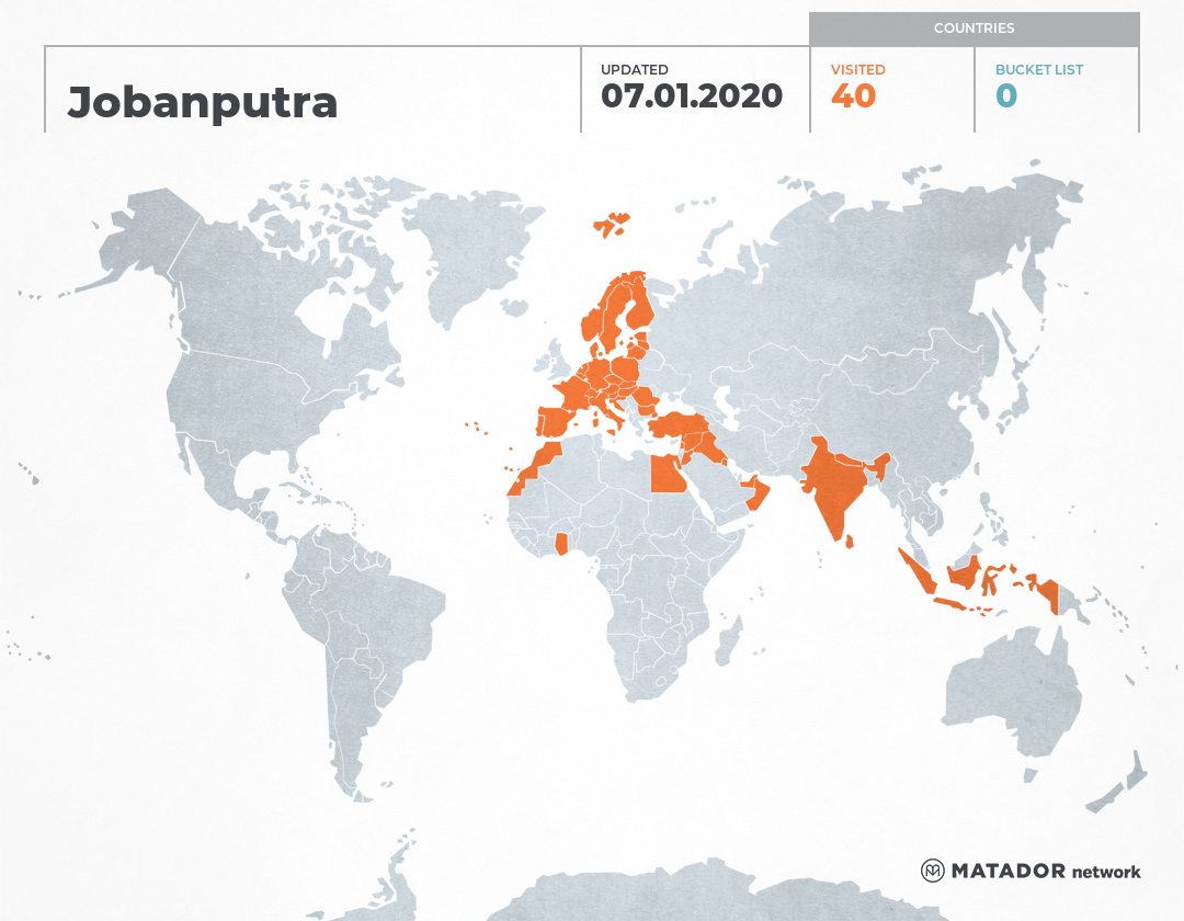 Jobanputra’s Travel Map – Matador Network