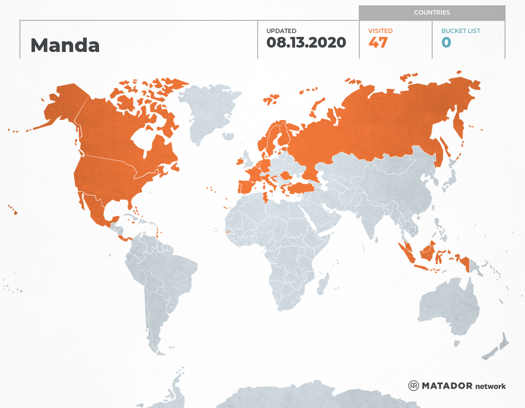 Manda’s Travel Map – Matador Network