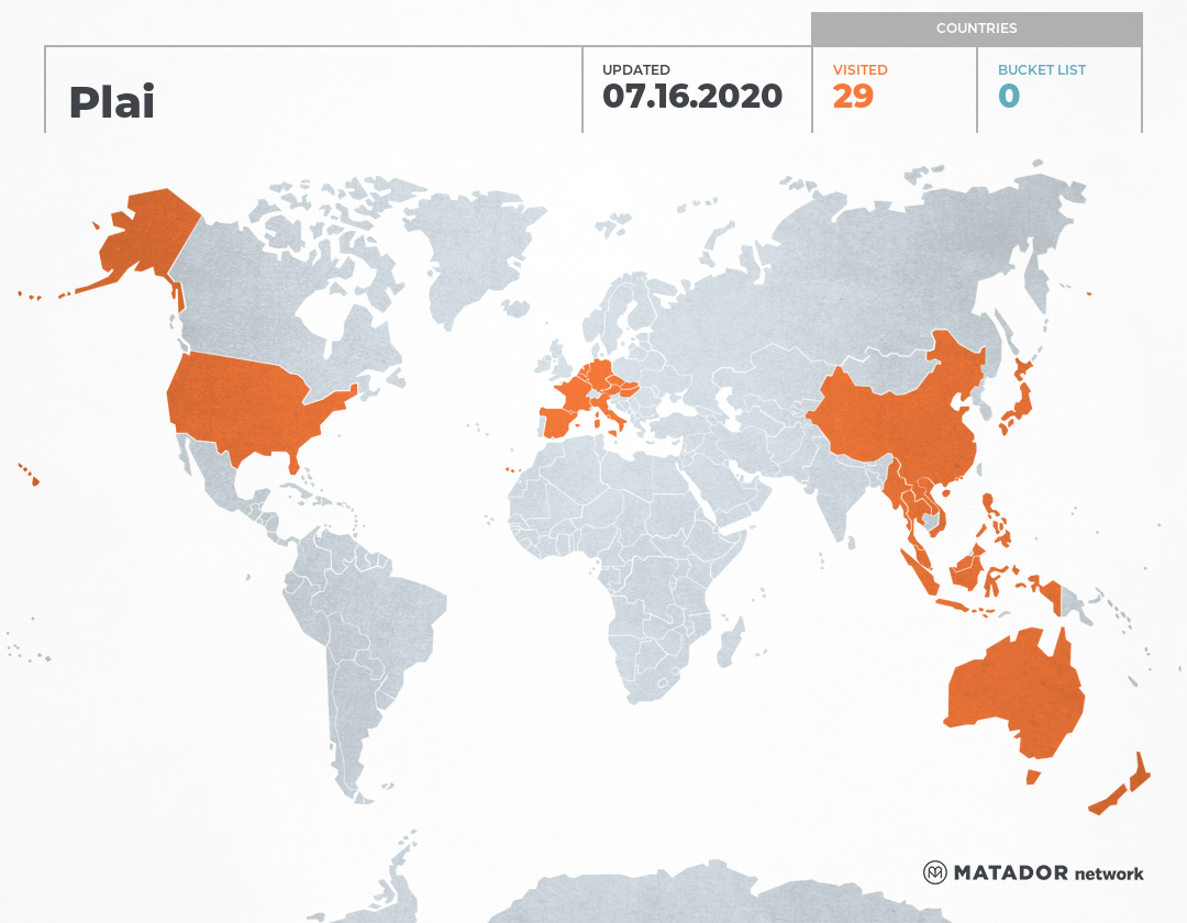 Plai’s Travel Map – Matador Network