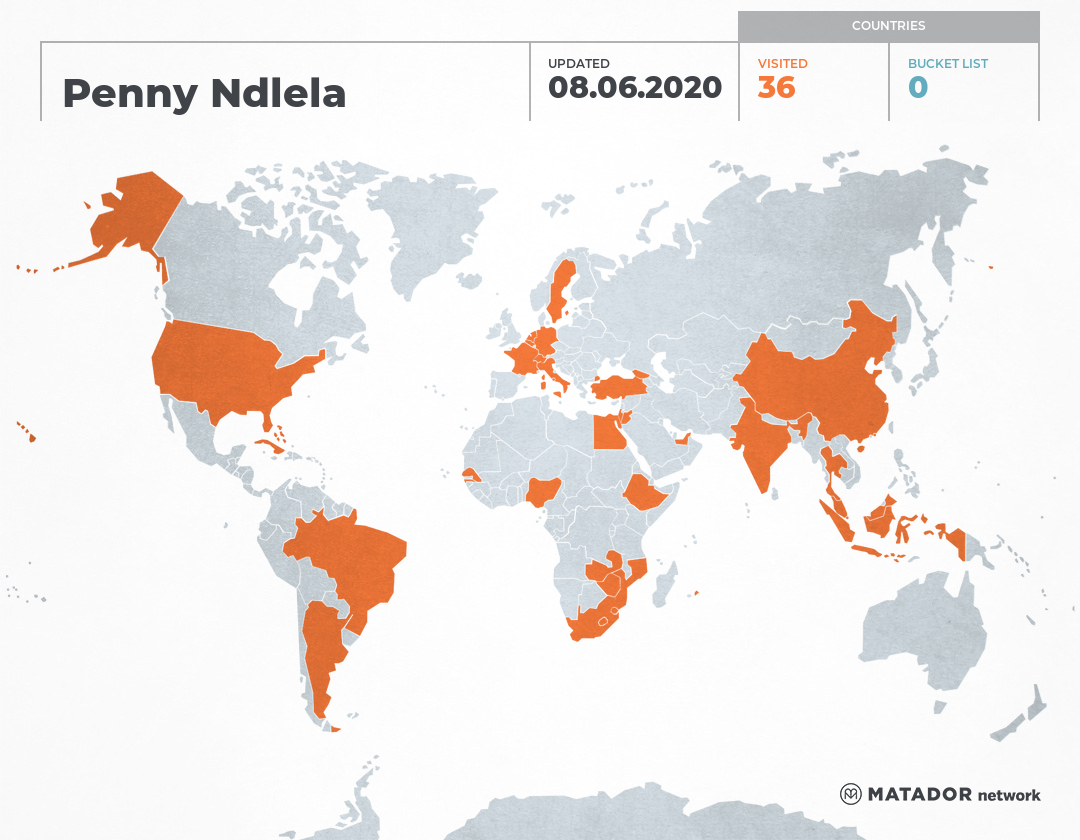 Penny Ndlela’s Travel Map – Matador Network