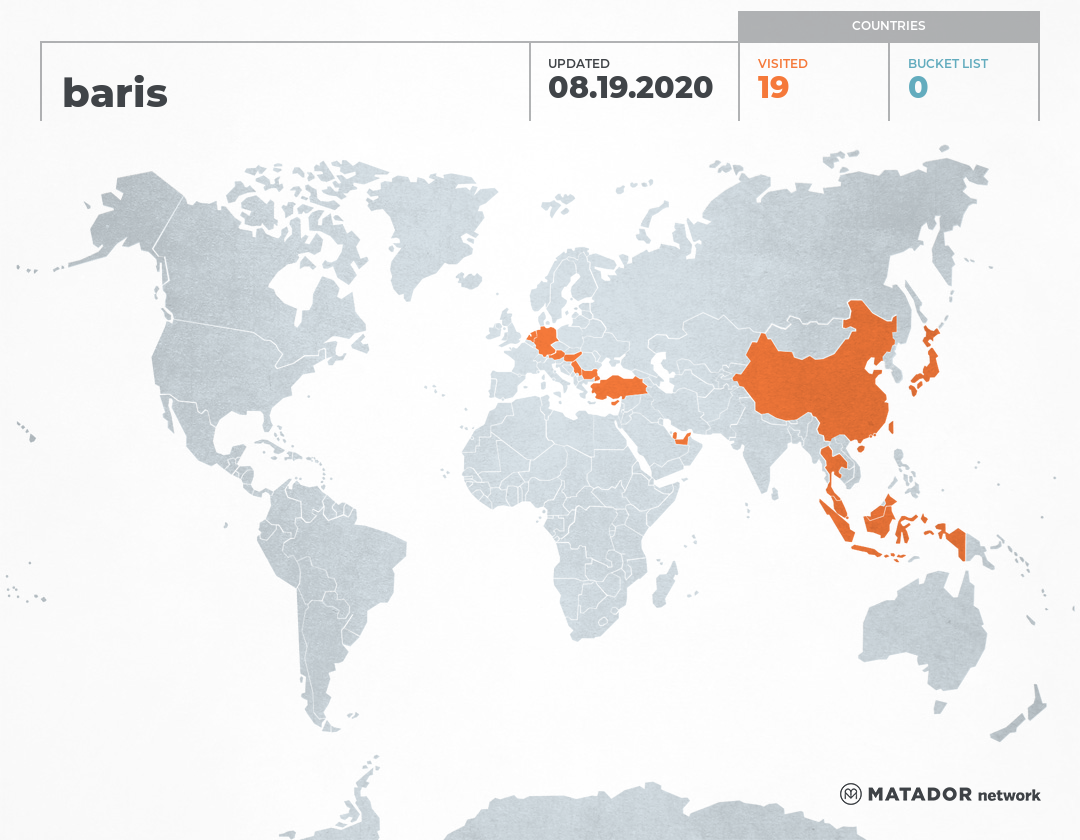 Baris’s Travel Map – Matador Network